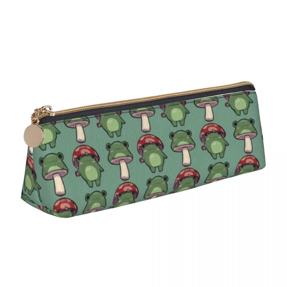 Mushroom-Frog-Triangle-Pencil-Case-Animal-Cartoon-Frogs-Aesthetic ...