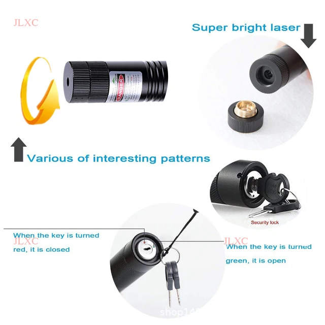 High power portable Red laser pointer battery embedded in red laser ...