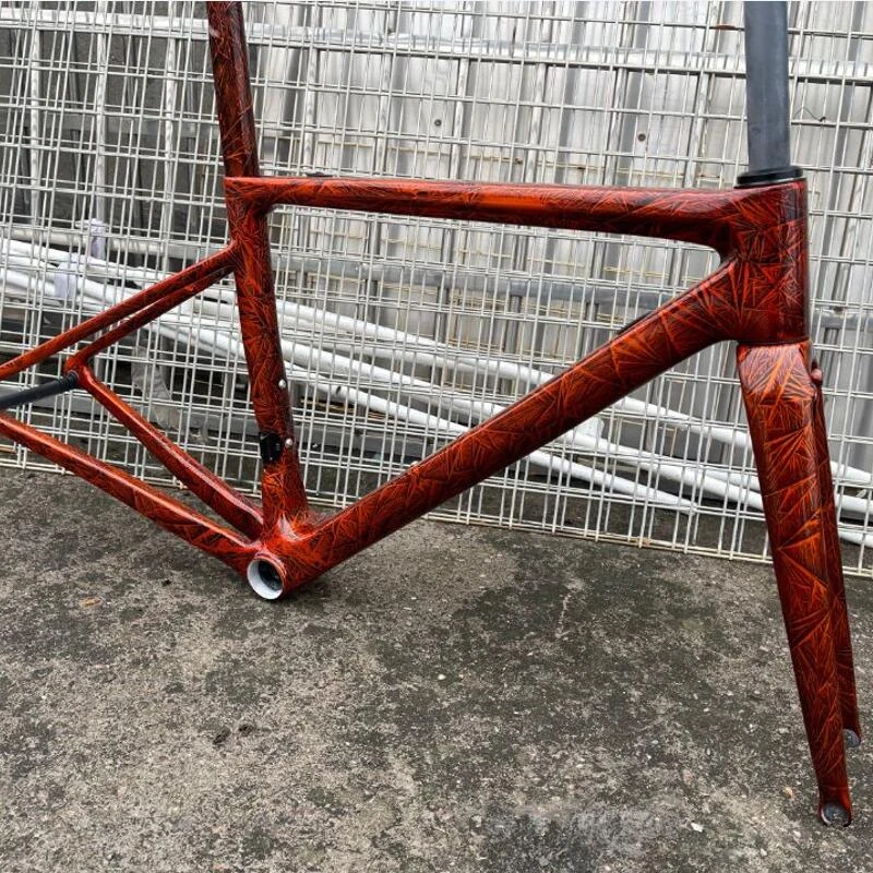 Fasterway V3rs New Frozen Gold Color Carbon Road Bike Frame:frameset ...