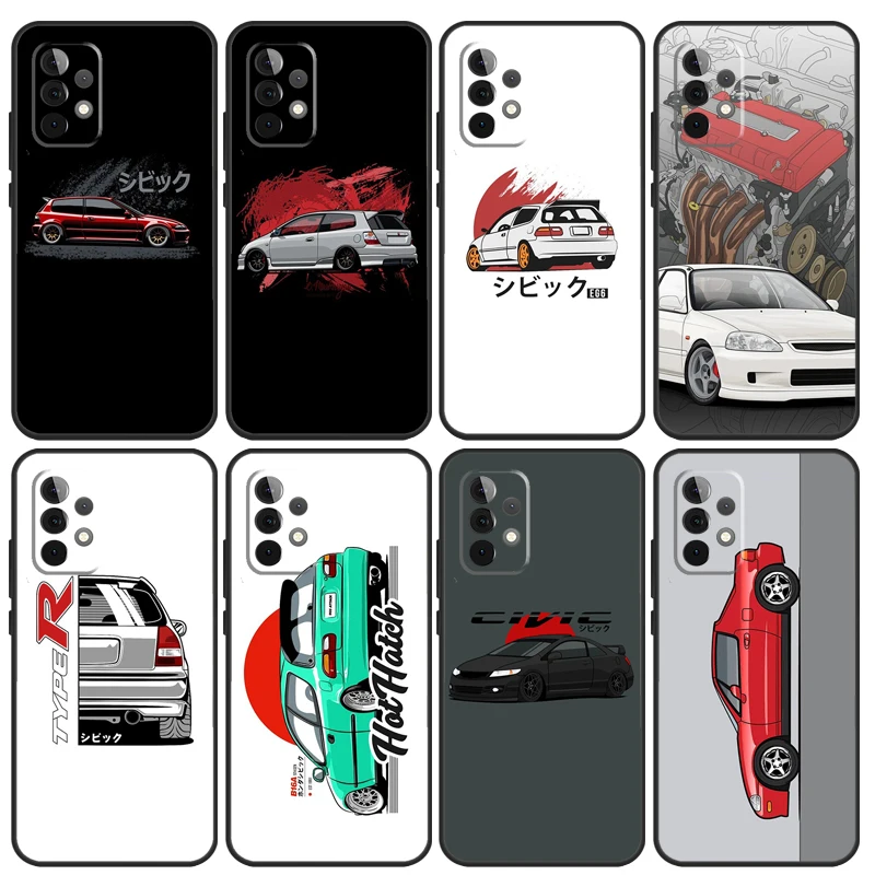 JDM-Type-R-Civic-Sport-Car-Case-For-Samsung-Galaxy-A53-A33-A23-A13-A73 ...