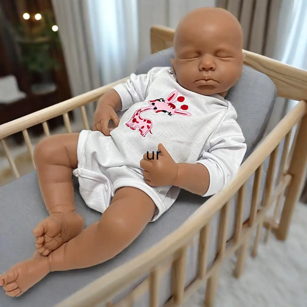 20" Full Body Solid Silicone Reborn Baby Girl/Boy Weighted 6.8Lbs 3D ...