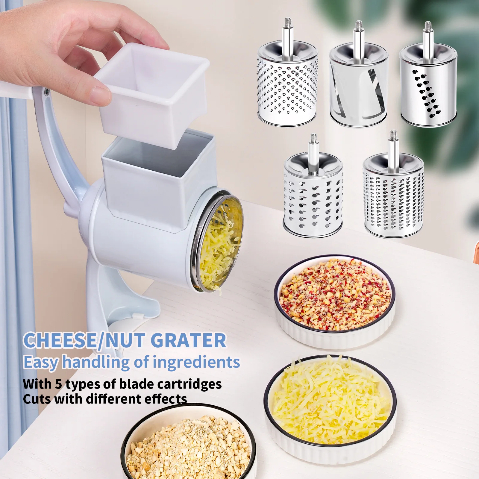 Hand-operated-peanut-mill-Cheese-shredder-nut-grinder-Multi-function ...