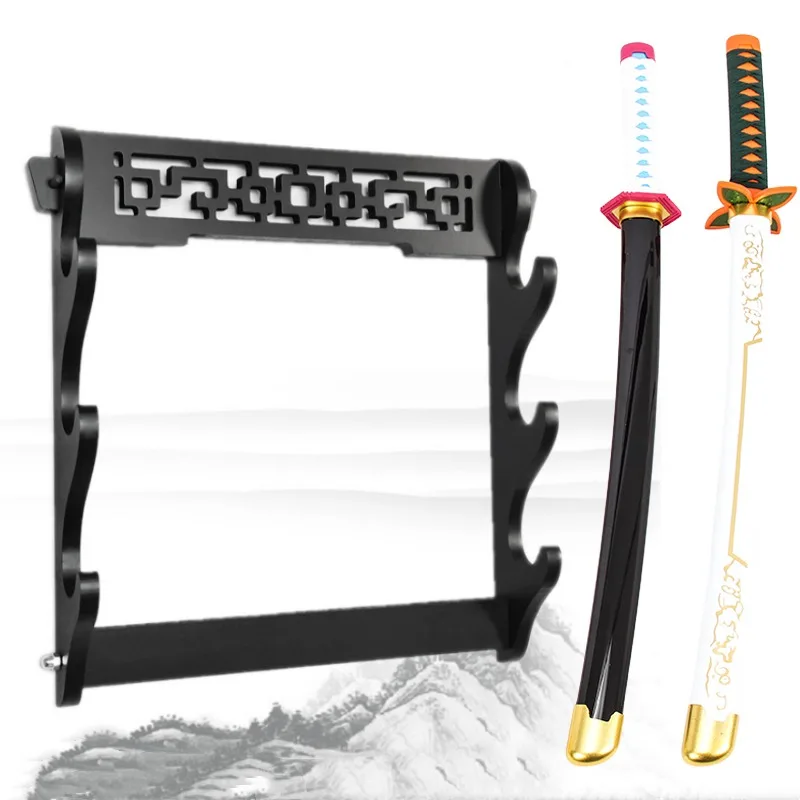 Wall-Katana-Sword-Support-Holder-Wooden-Mural-Stand-Sword-Porte-Support ...