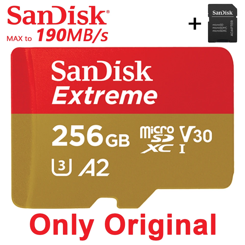 Sandisk-Original-Memory-Card-Extreme-Micro-SD-Card-A2-A1-V30-U3-Flash ...