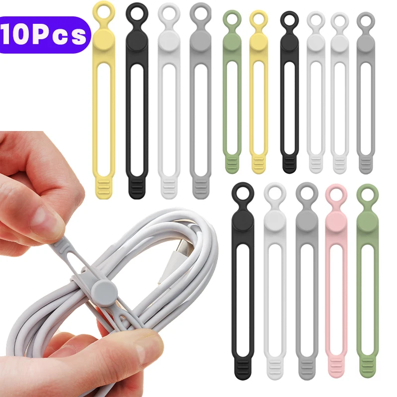 Mobile-Phone-Cable-Winder-fone-de-ouvido-Clip-Carregador-Cord-Organizer ...