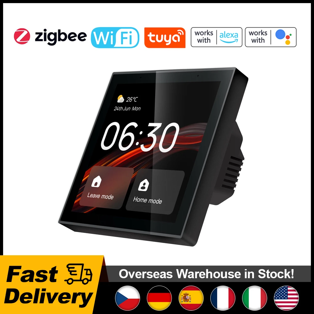 Tuya WiFi+Zigbee Intelligent Center Control Panel Voice Control Built ...