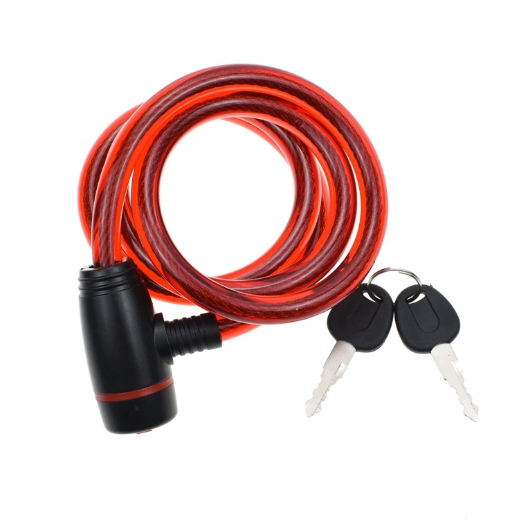mountain-bike-lock-ring-shape-key-lock-bicycle-lock-rope-thick-anti ...