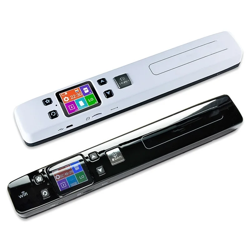 Mini Wireless WiFi Portable Scanner HD LCD Display Receipts Books ...
