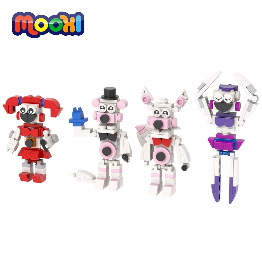 MOOXI-Horror-Game-271Pcs-MOC-Bricks-Toy-Bear-Set-Action-Figures-DIY ...