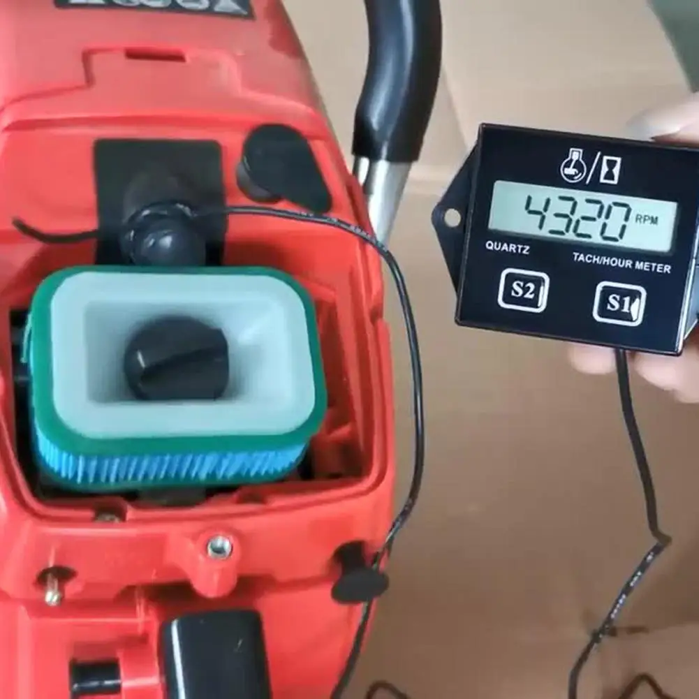 Digital-Engine-Tach-Hour-Meter-LCD-Display-Tachometer-Tach-Hour-Gauge ...