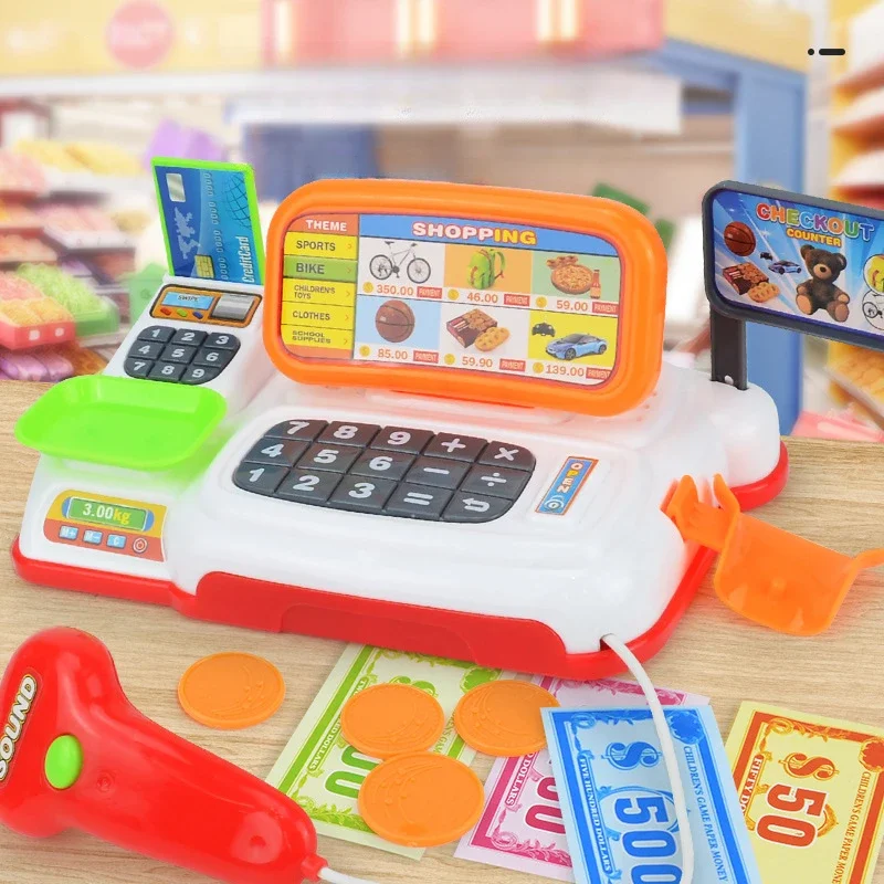1Pcs-Simulation-Cartoon-Supermarket-Cash-Register-Toy-Home-Appliance ...