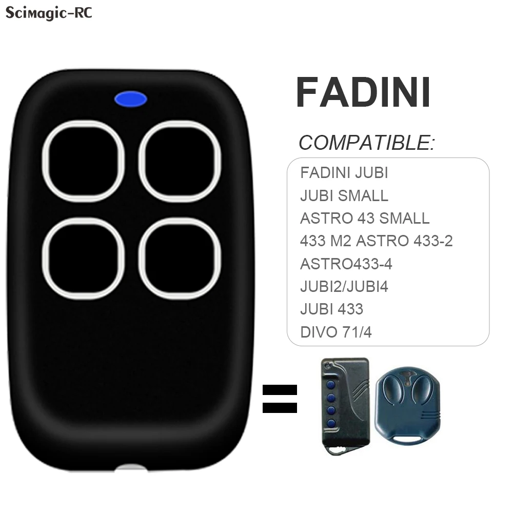Controle remoto da porta da garagem FADINI JUBI 433 2 JUBI 433 4 FADINI ...