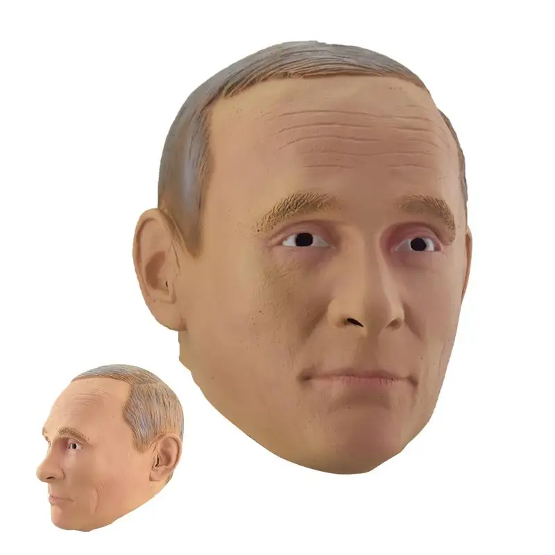 New-Putin-Head-Cover-Halloween-Celebrity-Men-Latex-Facial-Mask-Headgear ...