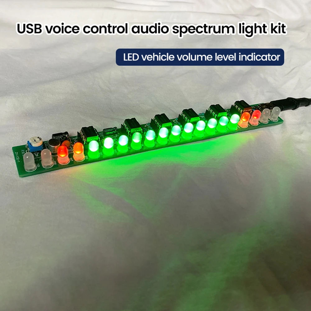 USB audio spectrum lamp kit Voice Controlled Wire Controlled Music ...