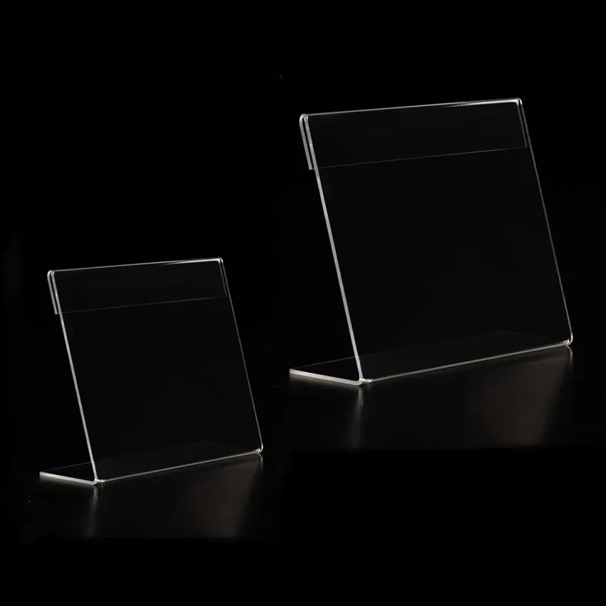 Plastic Acrylic A4 A5 Sign Display Price Card Tag Paper Promotion Table ...
