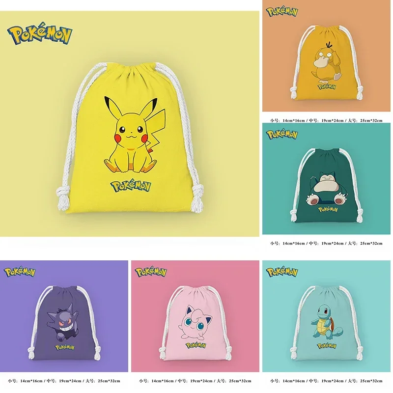 Pokemon-Pikachu-Plush-Drawstring-Bag-Boy-Girl-Gengar-Drawstring-Gift ...