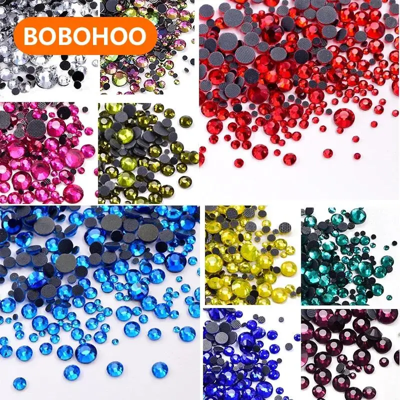 SS6-SS30-Many-Colors-DMC-Hotfix-Rhinestones-Iron-on-Rhinestone-Glass ...