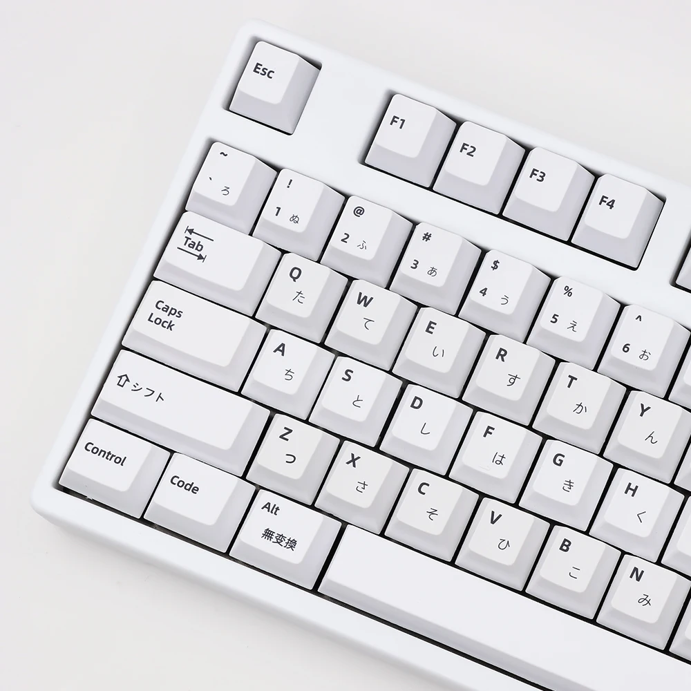GMK minimalist white keycap Japanese PBT cherry profile key caps for ...