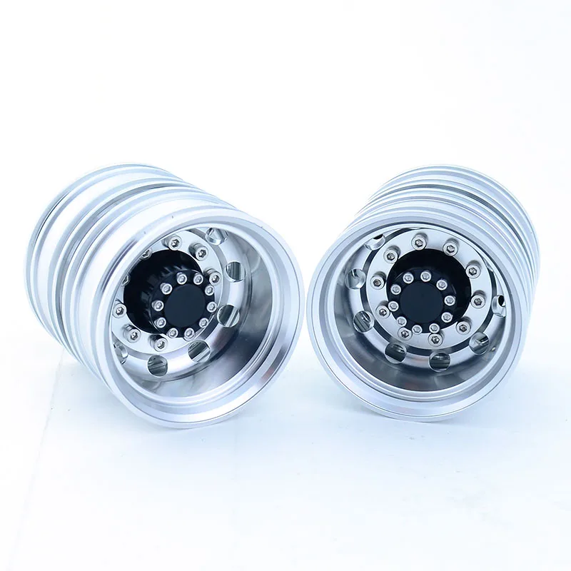 2pcs-1-14th-Scale-Metal-Roda-Traseira-Hub-Rim-para-Tamiya-RC-Caminh-o ...