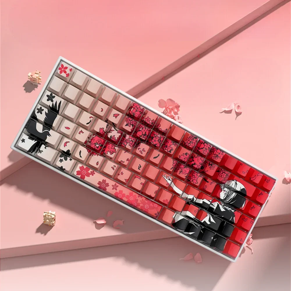 130-Keys-Cherry-Keycap-Set-PBT-Side-Engraving-Translucent-Animation-for ...