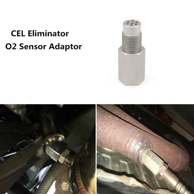 M18*1.5 O2 Oxygen Sensor Spacer CEL Eliminator Check Engine Light Mini ...