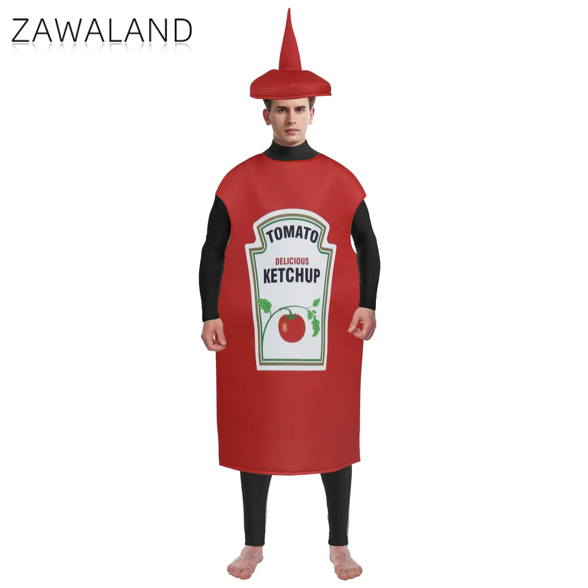Zawaland Snack Party Funny Cosplay Costume Adult Jumpsuit French Fries ...