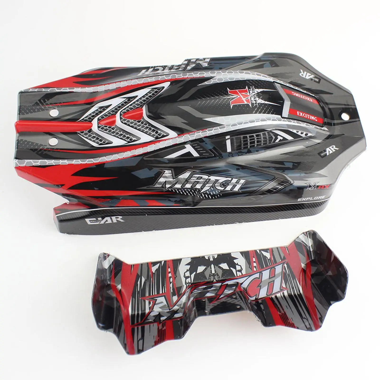 RC Car Body Shell with Rear Shell Realistic RC Cars Spare Parts for ...