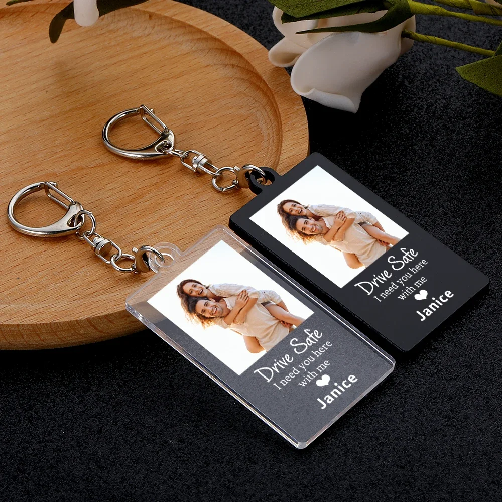 Llavero-con-foto-de-Color-personalizado-llavero-con-nombre-personalizado-Regalo-Seguro-para ...