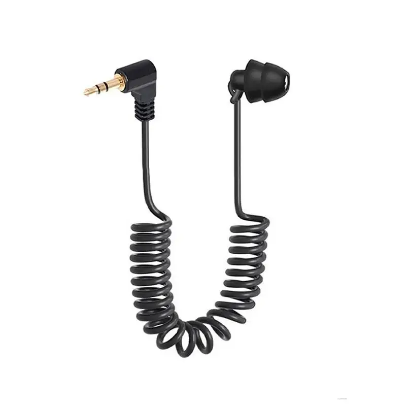 3-5mm-Spring-Earphones-Single-Side-Headphones-In-Ear-Heavy-Bass-Earbuds ...