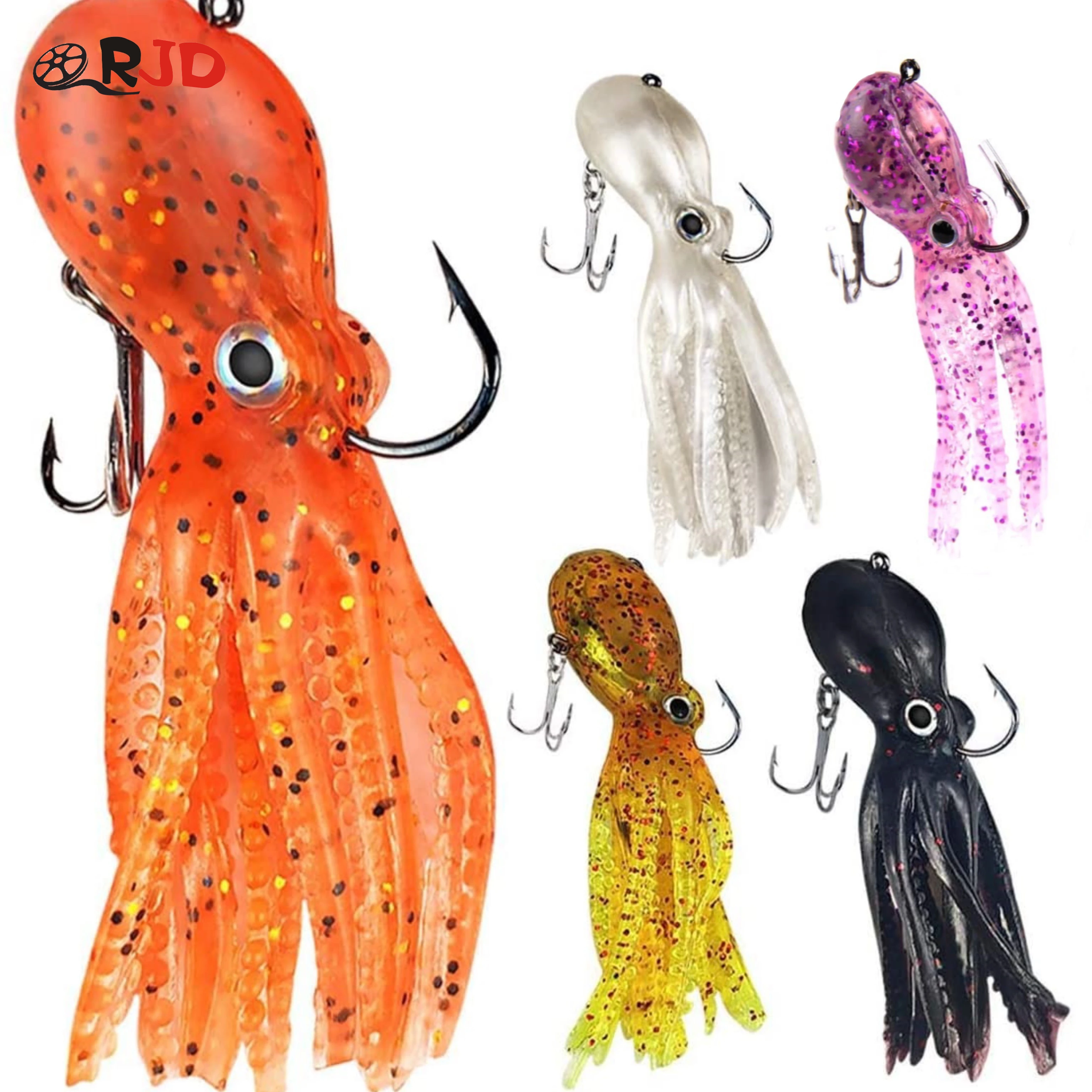 Octopus Swimbait 23g 9cm Soft Fishing Bait Skirt Tail Fishing Lure ...
