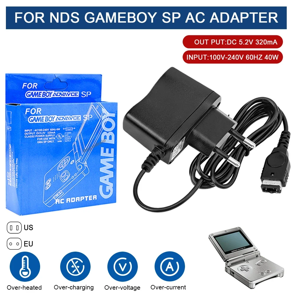 NEW-5-2V-Home-Wall-Travel-Charger-AC-Adapter-For-Nintend-DS-NDS-GBA-SP ...