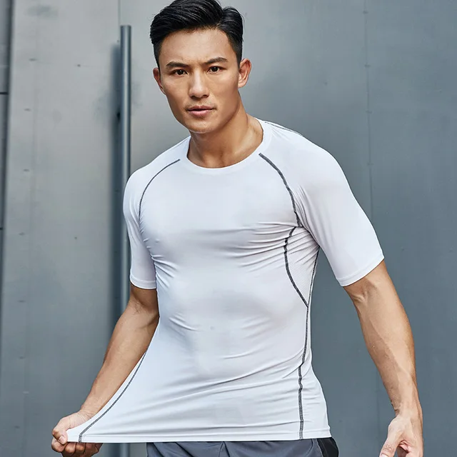 Half Sleeve Breathable Men's Sports & Fitness T Shirt - Men's Fitness ...