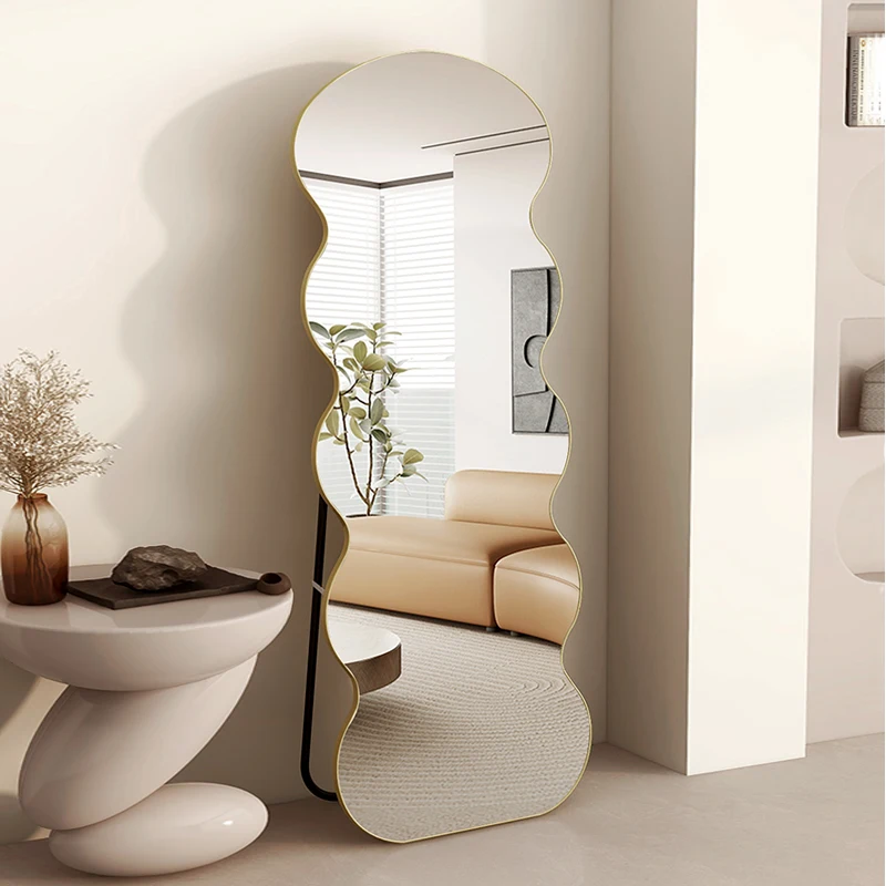 Bedroom-Irregular-Mirror-Aesthetic-Art-Floor-Full-Body-Mirror-Luxury ...