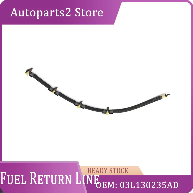 03L130235AD Fuel return Line Hose Pipe Injector Hose Leak Line for VW ...