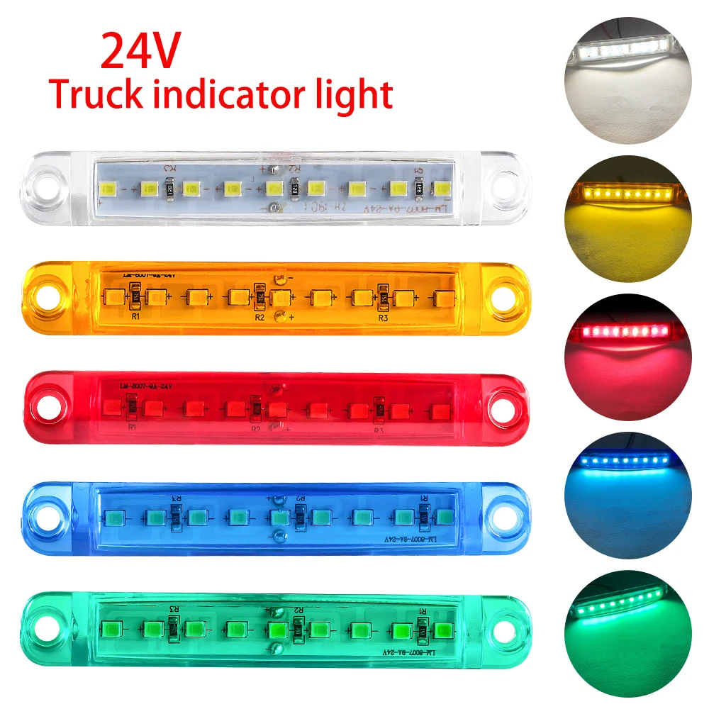 10pcs-24V-led-side-light-9leds-Truck-lights-Side-indicator-light-bulb ...