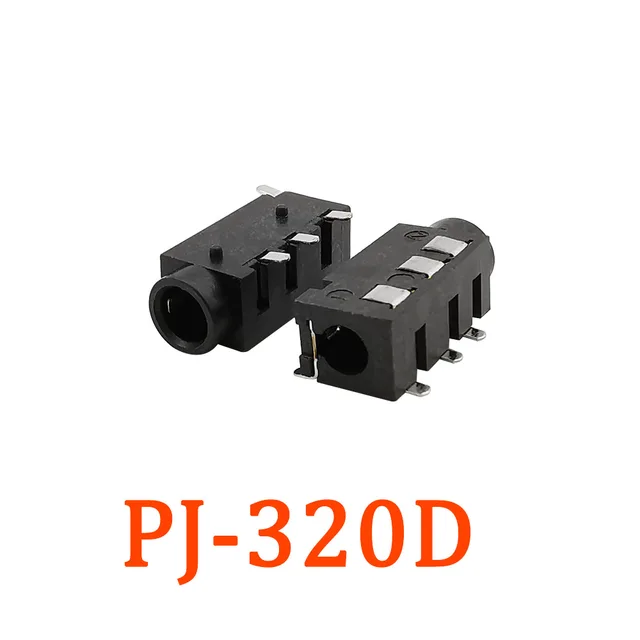 10Pcs PJ 시리즈 헤드폰 잭 3.5mm 2.5mm 스테레오 여성 소켓 오디오 PCB 마운트 커넥터 PJ-316 PJ307 ...