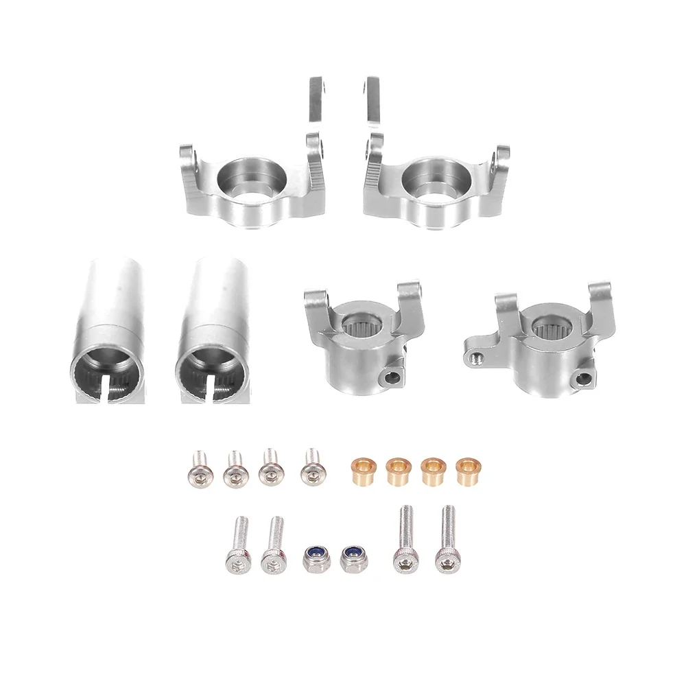 Metal-Front-Steering-Knuckles-C-Hub-Carrier-Rear-Axle-Lock-Out-Set-for ...