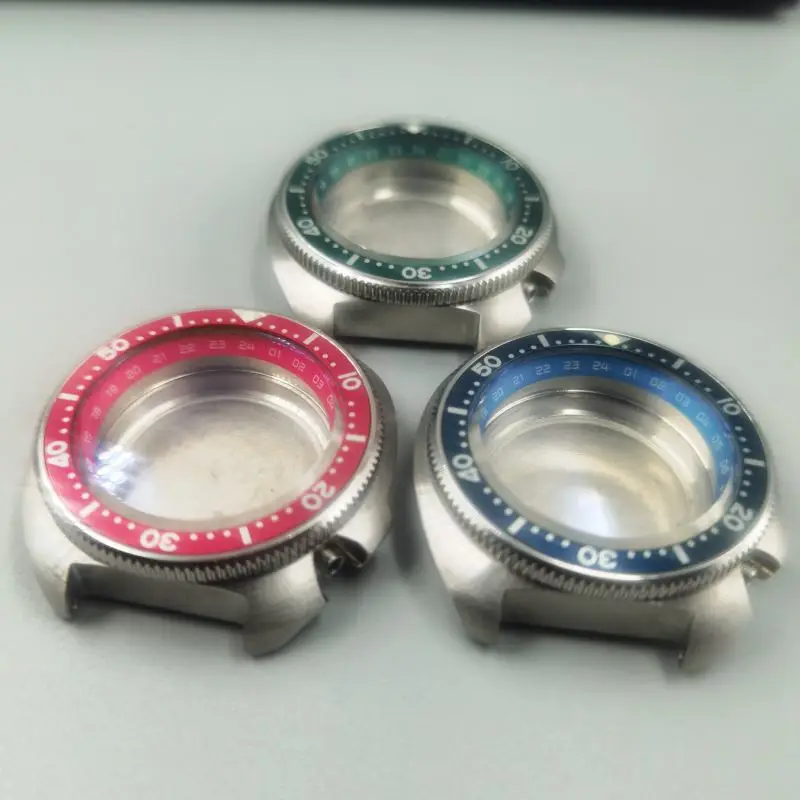 Mod Stainless Steel Red Blue Green 44mm SKX 6105 Dive Watch Case 20ATM ...