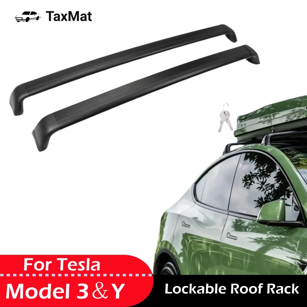 Cross-Bars-Lockable-Roof-Rack-for-Tesla-Model-Y-Model-3-Highland-2024 ...