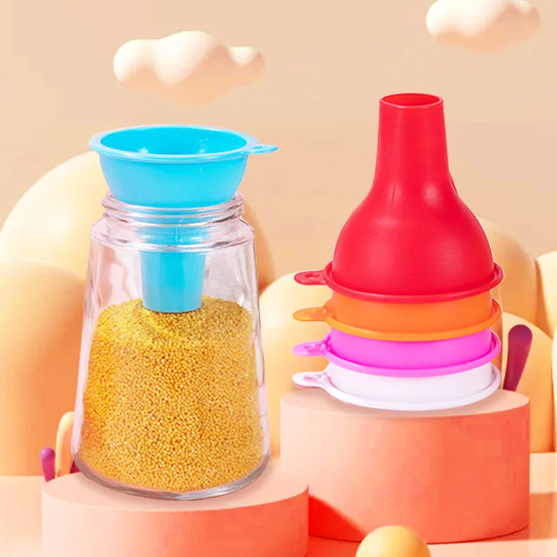 1Pc-Silicone-Funnel-Household-Kitchen-Cooking-Tools-Portable-Wine-Mini ...