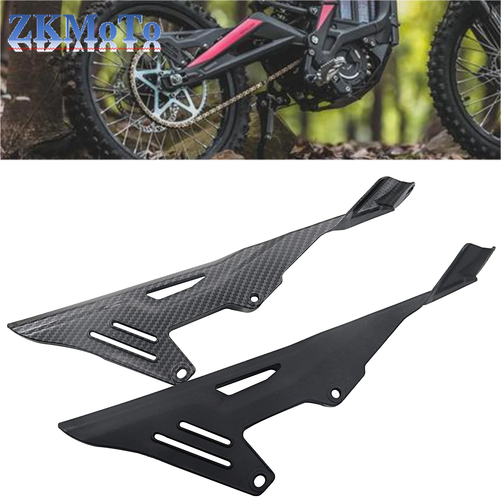 Electric-Motorcycle-Carbon-Fiber-Chain-Protection-Cover-For-Sur-Ron-Sur ...