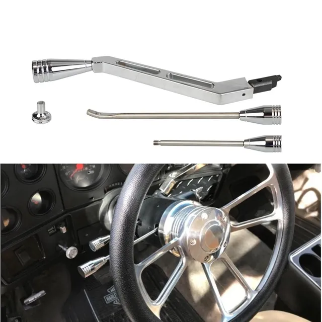 1967-1994 Chevy GMC Billet Lever Set Black Billet Aluminum Shifter ...