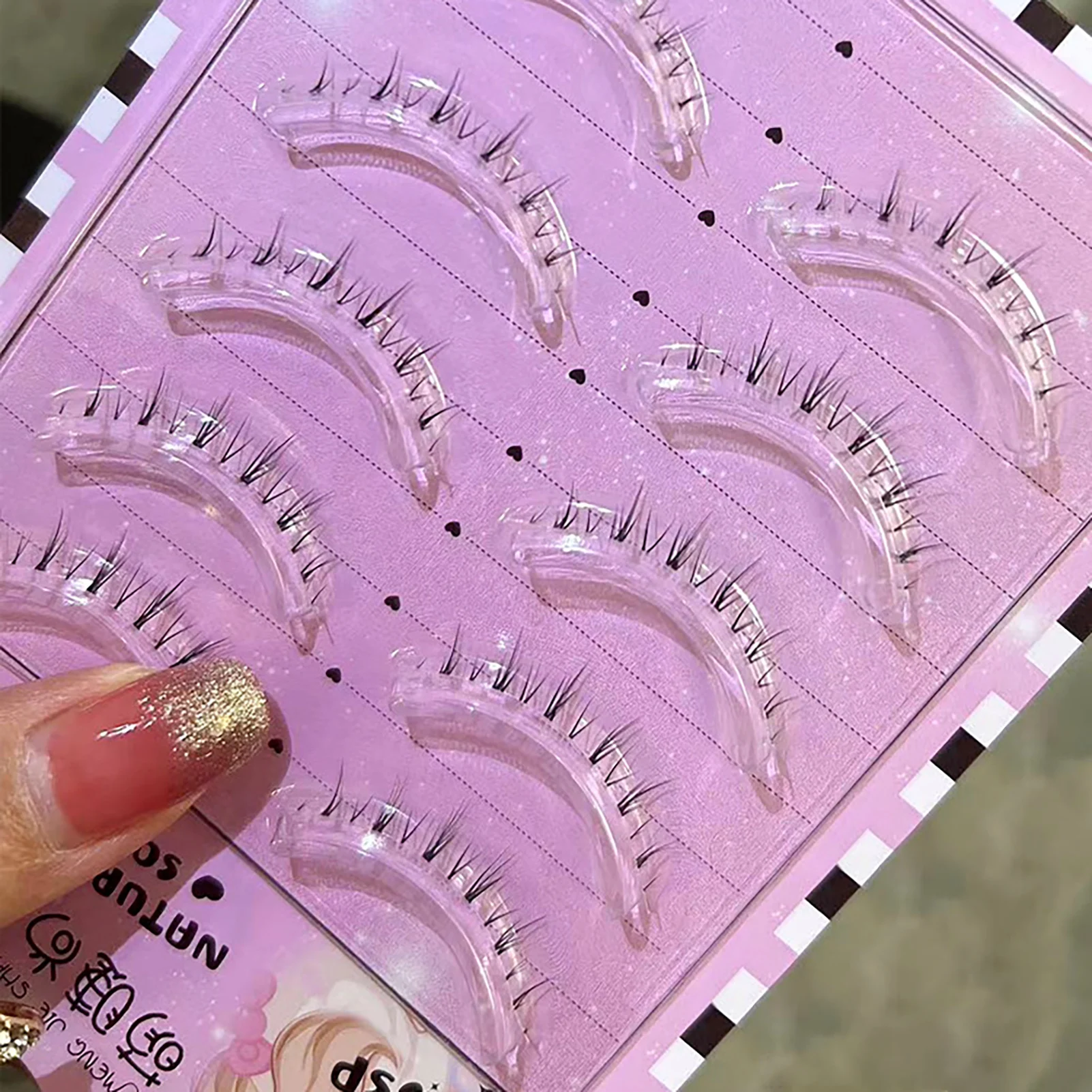 5-Pairs-bottom-lashes-full-strip-Little-Devil-lower-Eyelashes-foxeyes ...