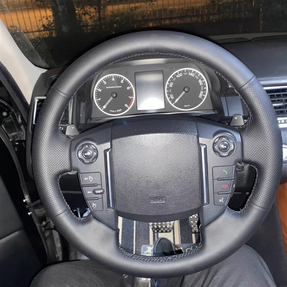 Customized Braid Car Steering Wheel Cover Wrap Anti-Slip Leather For ...