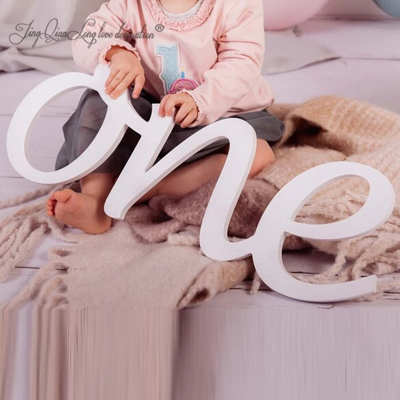 One-Sign-Photo-Prop-for-First-Birthday-Photo-Shoot-for-Babies-Wooden ...