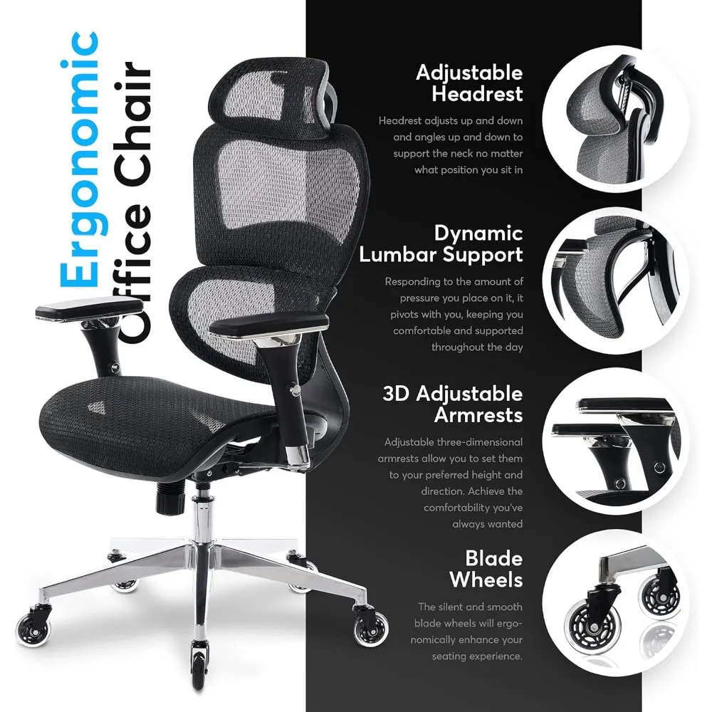 ErgoPro-Ergonomic-Office-Chair-Rolling-Desk-Chair-with-4D-Adjustable-Armrest-3D-Lumbar-Support ...