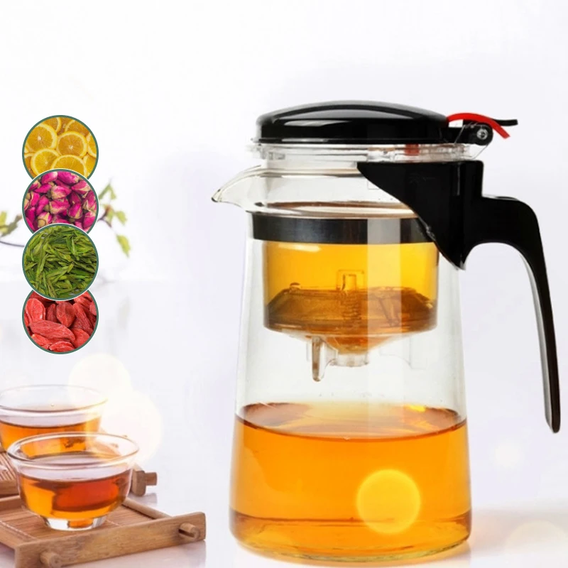BOUILLOIRE ELECTRIQUE,750ML--Théière En Verre Résistante À La Chaleur ...