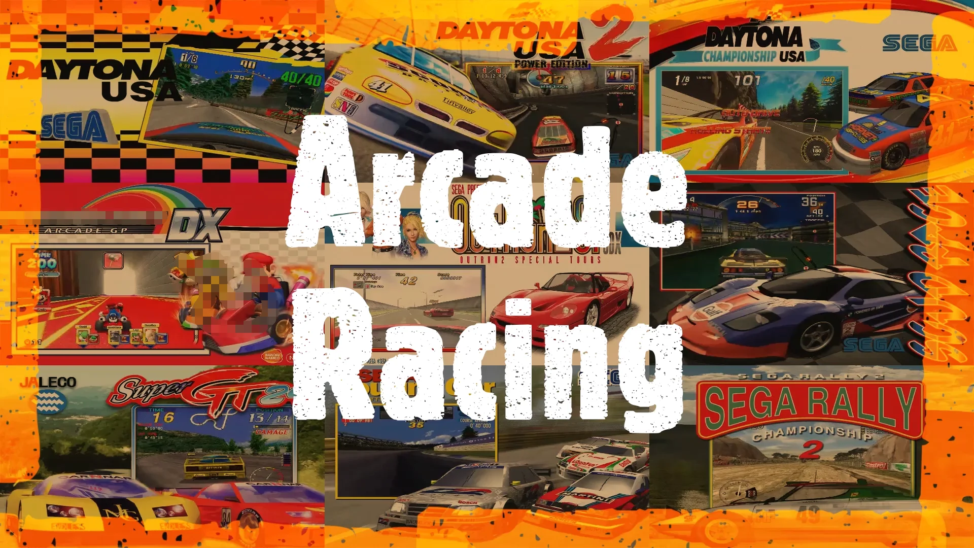 Arcade Racing Game System Collection MAME model 2 supermodel demul ...