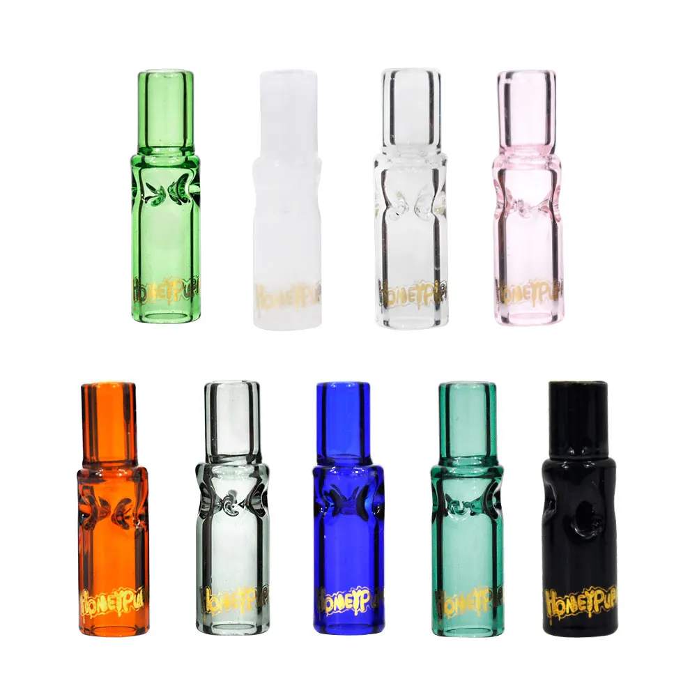 Honeypuff Reusable Glass Filter Tip Mouthpieces For Pre-rolled Rolling ...