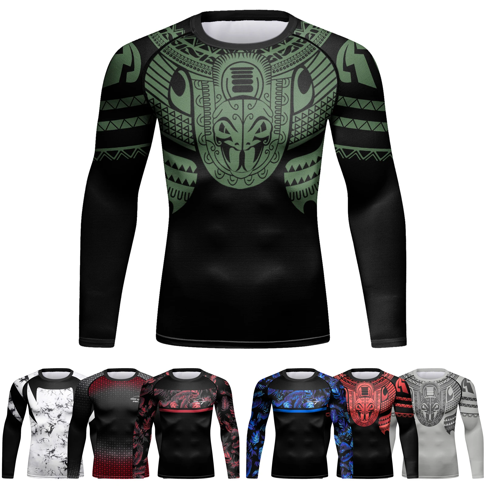 Men-MMA-Compression-Shirts-Mma-Rash-Guard-Tops-Rashguard-Rash-vest-For ...